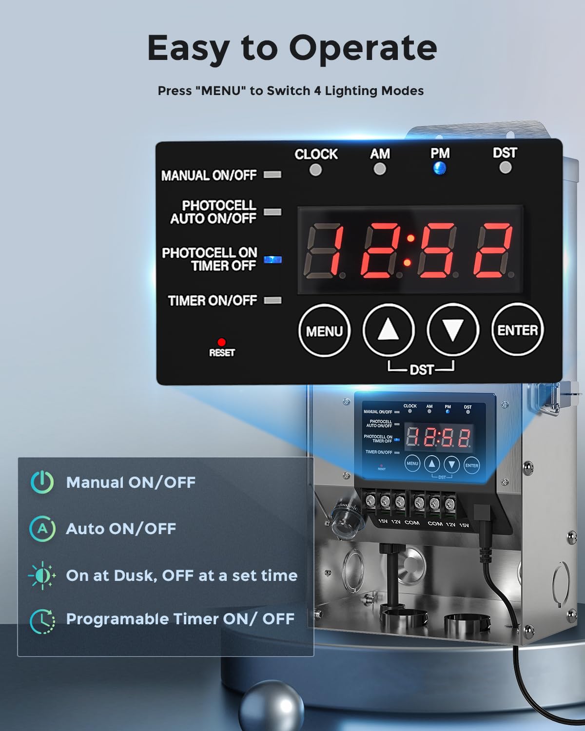 SURAIELEC 300W Landscape Transformer (12V/15V AC), Outdoor Low Voltage Transformers for ...